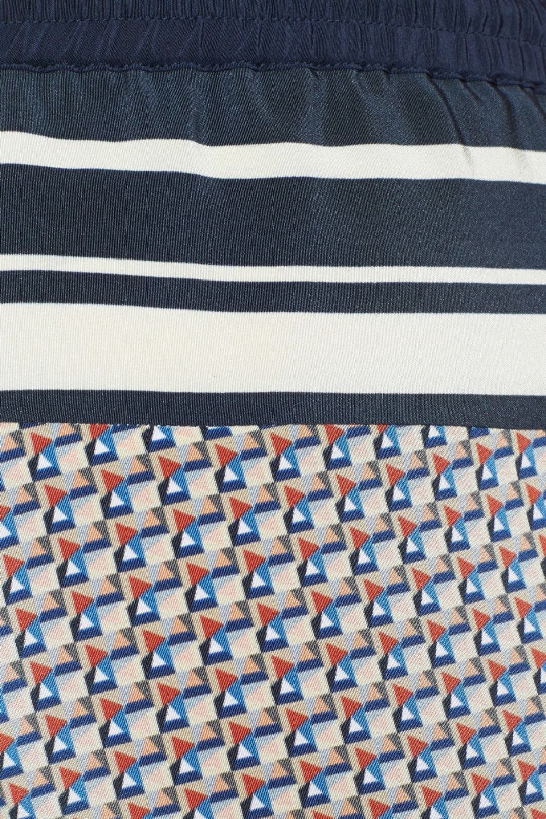 Vince Border Print Silk Drawstring Shorts, Coastal Blue – West-of-5th.com